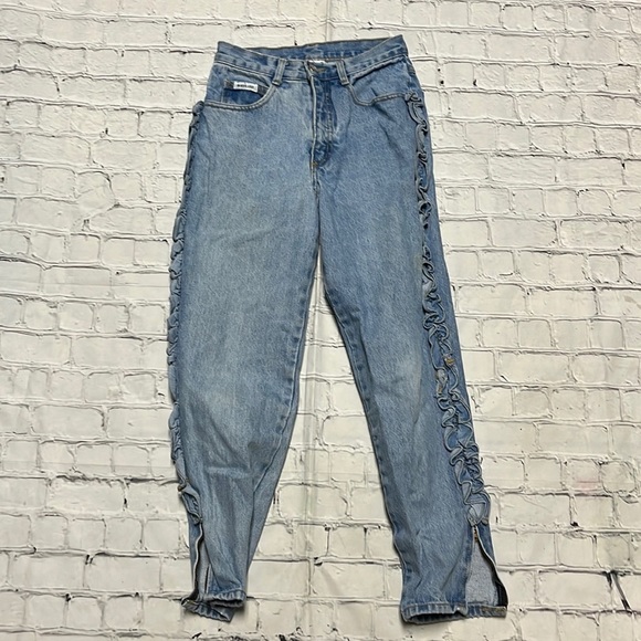 Guess | Jeans | Vintage Guess Jeans Y2k Side Ruffle Detail Ankle Zip | Poshmark